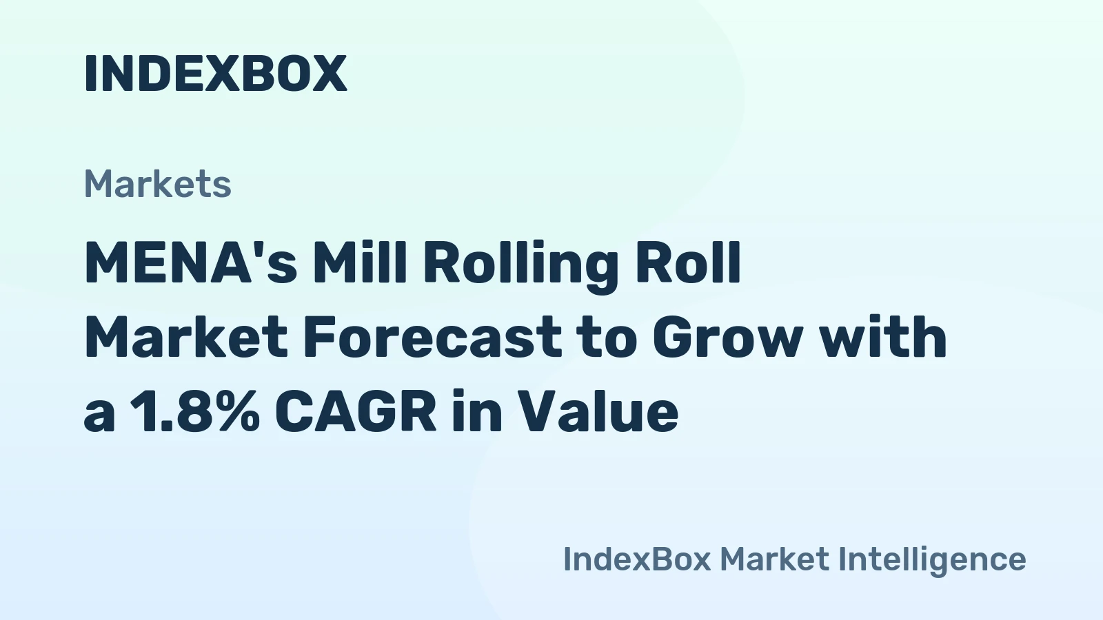 MENA's Mill Rolling Roll Market Forecast to Grow with a 1.8% CAGR in Value