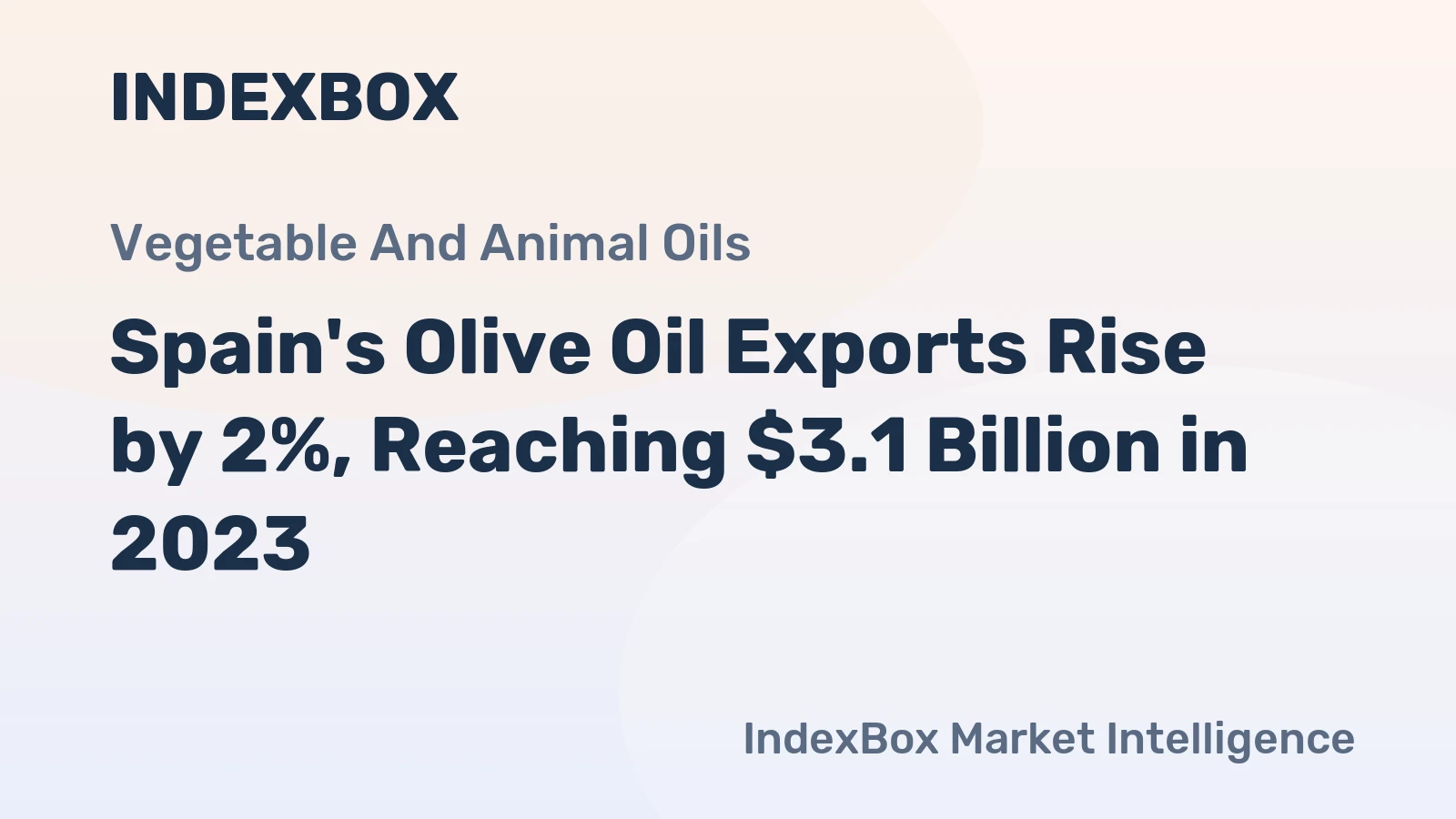 Spain's Olive Oil Exports Rise by 2%, Reaching $3.1 Billion in 2023