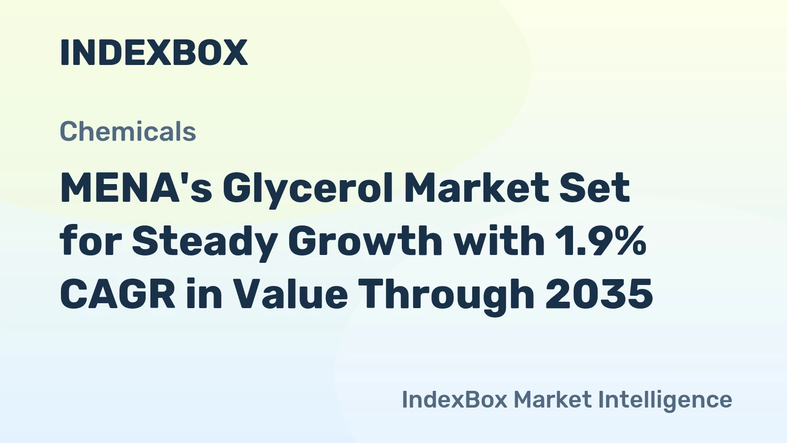 MENA's Glycerol Market Set for Steady Growth with 1.9% CAGR in Value Through 2035