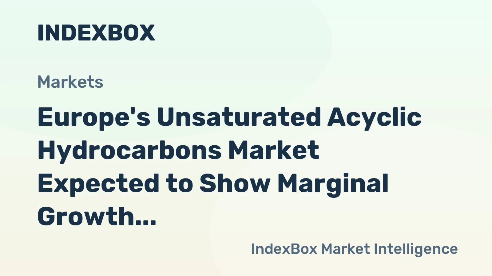 Europe's Unsaturated Acyclic Hydrocarbons Market Expected to Show Marginal Growth with +0.5% CAGR Over Next Decade