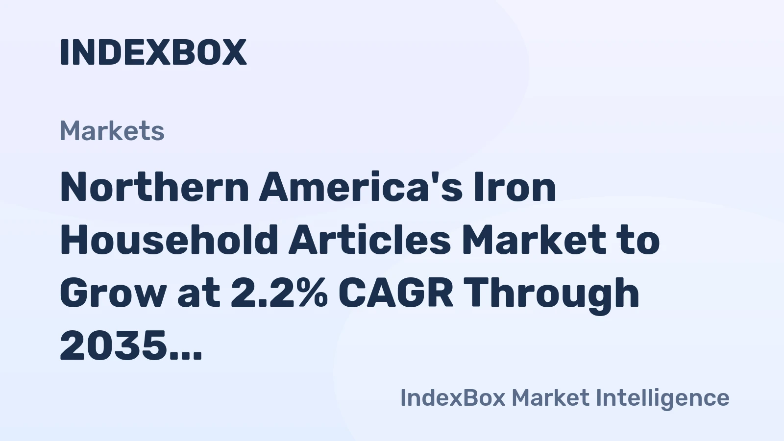 Northern America's Iron Household Articles Market to Grow at 2.2% CAGR Through 2035