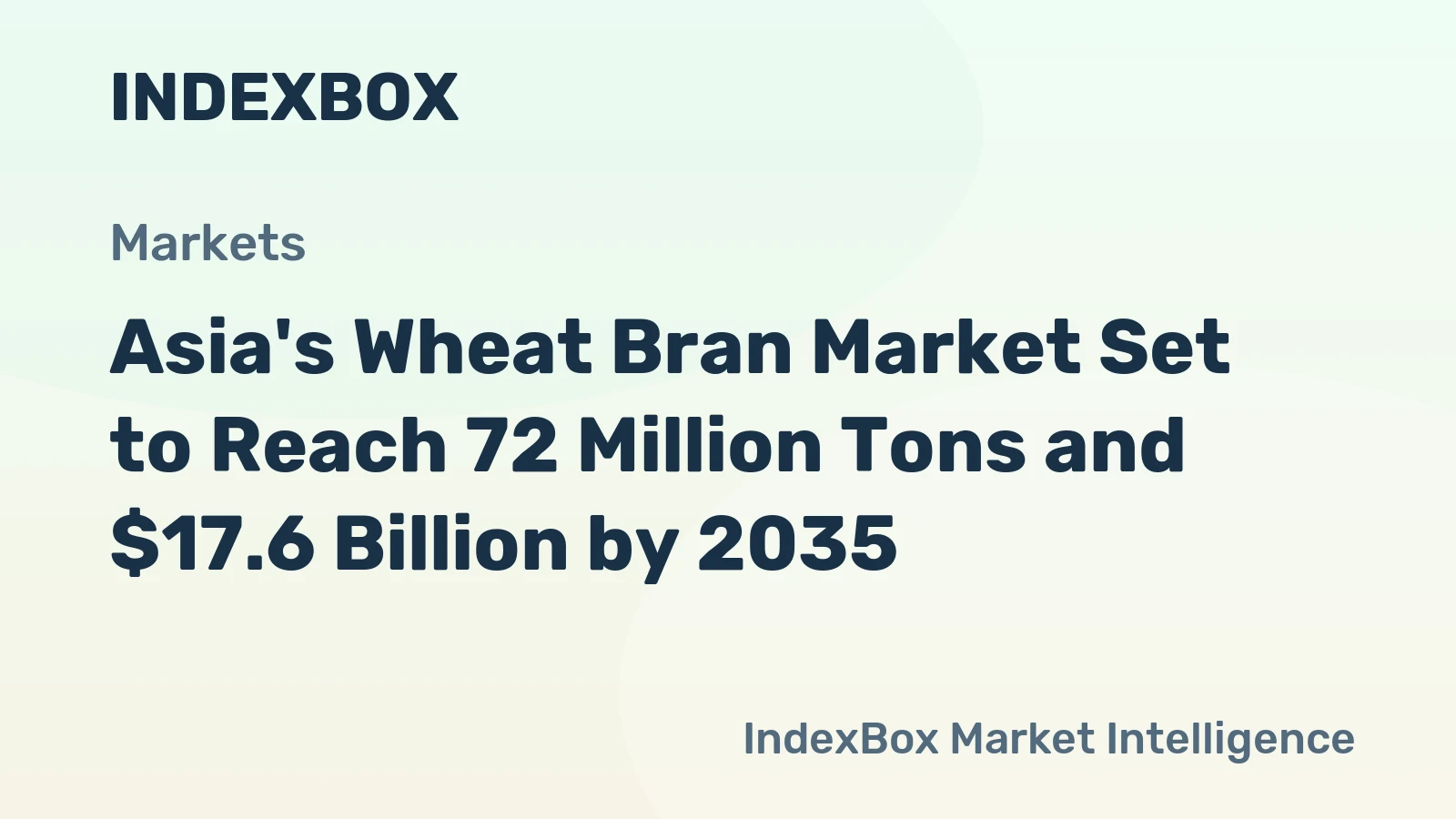 Asia's Wheat Bran Market Set to Reach 72 Million Tons and $17.6 Billion by 2035