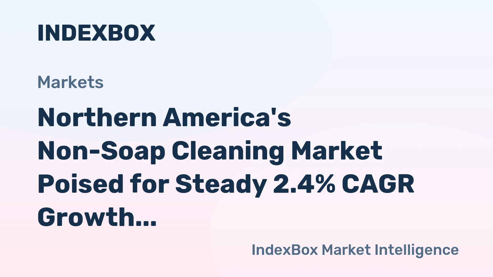 Northern America's Non-Soap Cleaning Market Poised for Steady 2.4% CAGR Growth