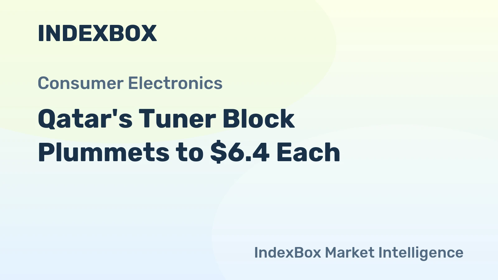 Qatar's Tuner Block Plummets to $6.4 Each