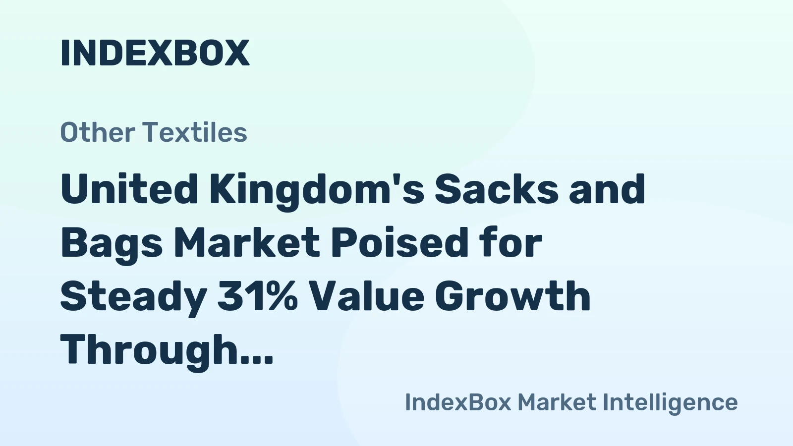 United Kingdom's Sacks and Bags Market Poised for Steady 31% Value Growth Through 2035