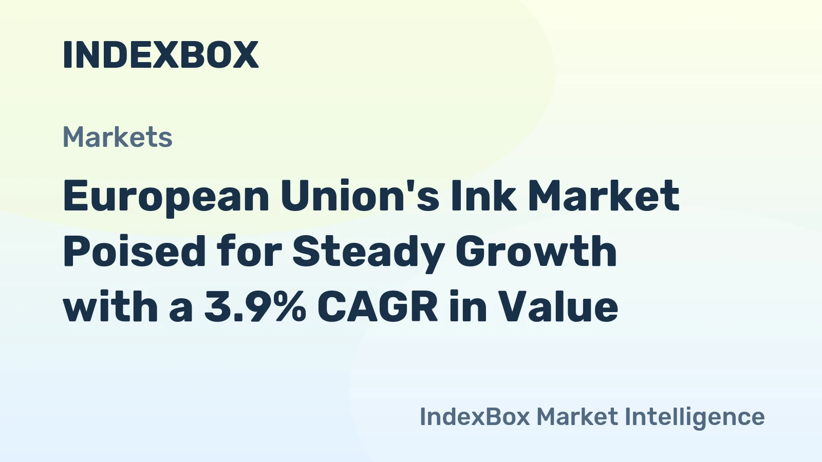 European Union's Ink Market Poised for Steady Growth with a 3.9% CAGR in Value