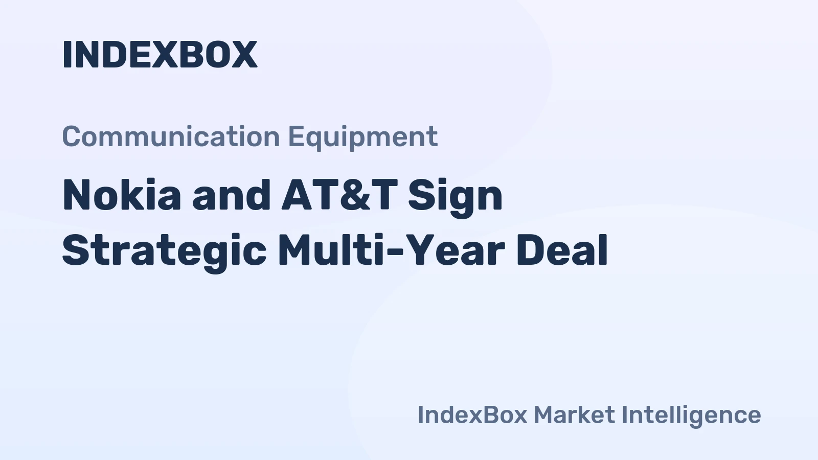 Nokia and AT&T Sign Strategic Multi-Year Deal