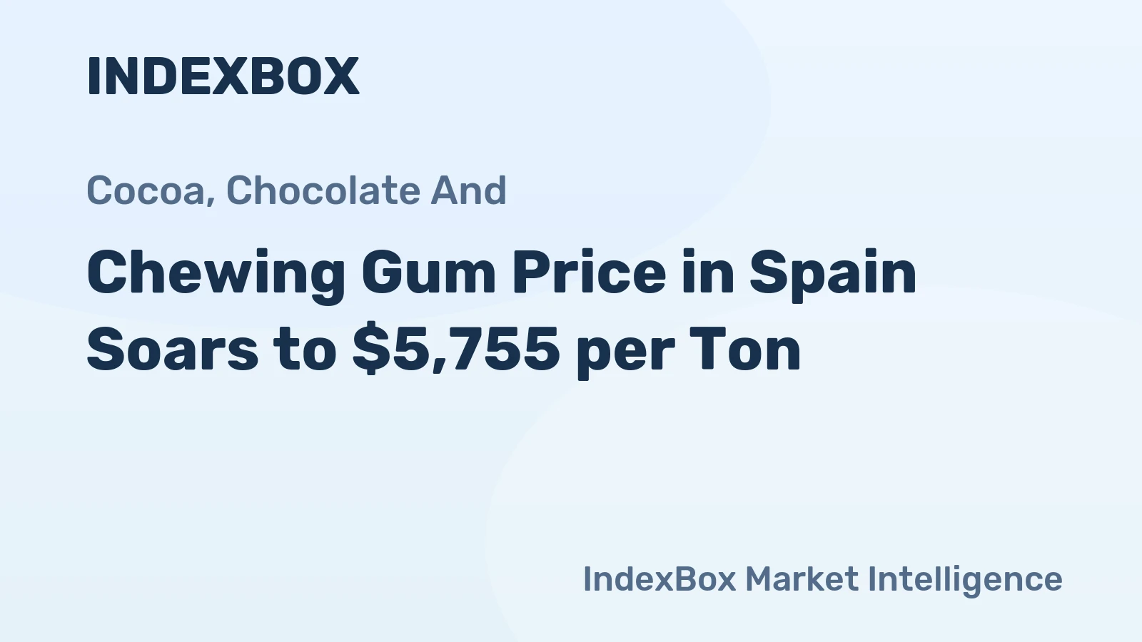 Chewing Gum Price in Spain Soars to $5,755 per Ton