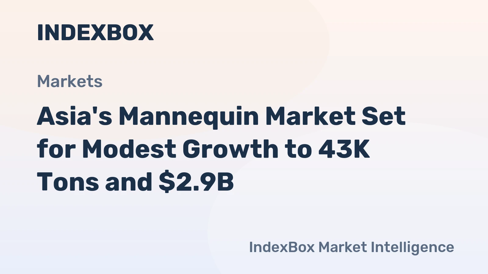 Asia's Mannequin Market Set for Modest Growth to 43K Tons and $2.9B