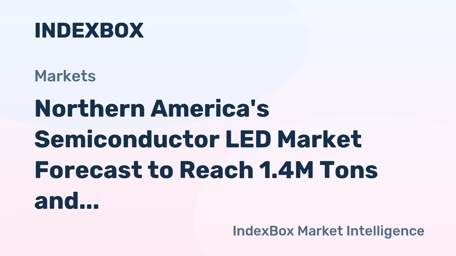 Northern America's Semiconductor LED Market Forecast to Reach 1.4M Tons and $31.5B in Value by 2035