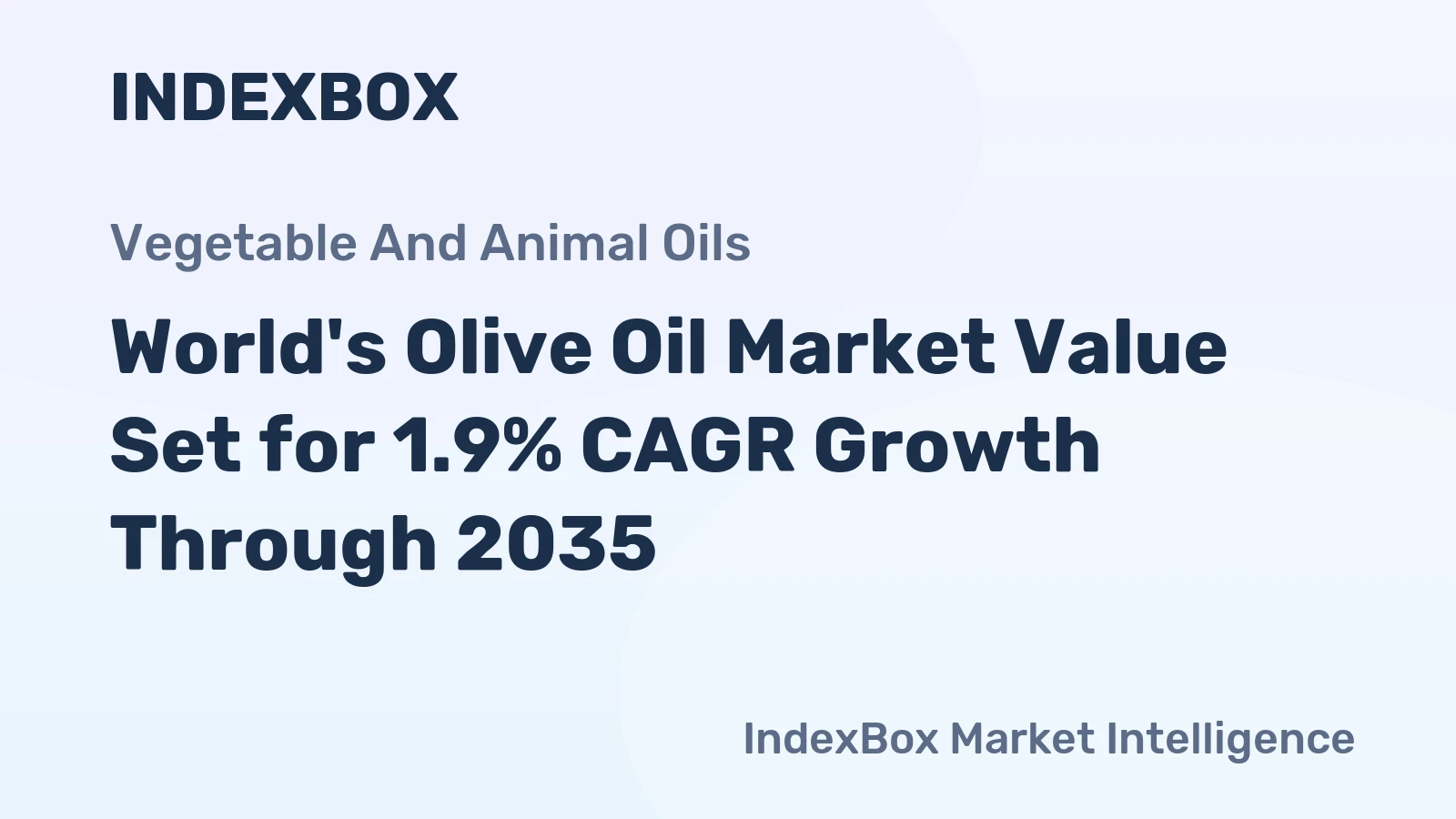 World's Olive Oil Market Value Set for 1.9% CAGR Growth Through 2035