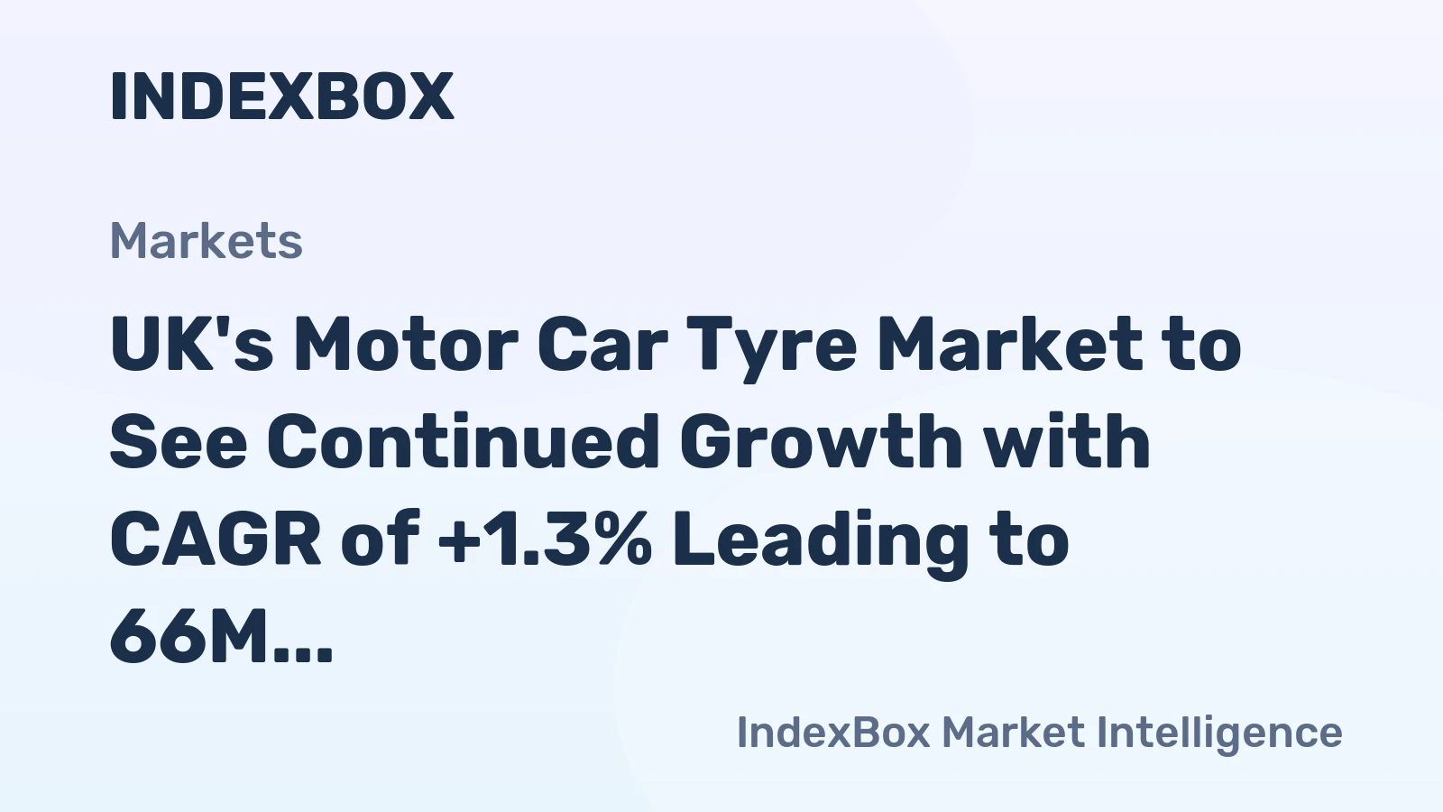 UK's Motor Car Tyre Market to See Continued Growth with CAGR of +1.3% Leading to 66M Units by 2035
