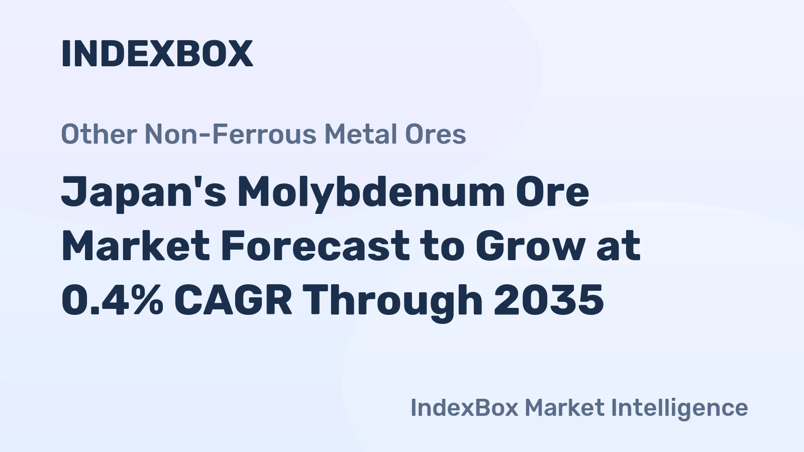 Japan's Molybdenum Ore Market Forecast to Grow at 0.4% CAGR Through 2035