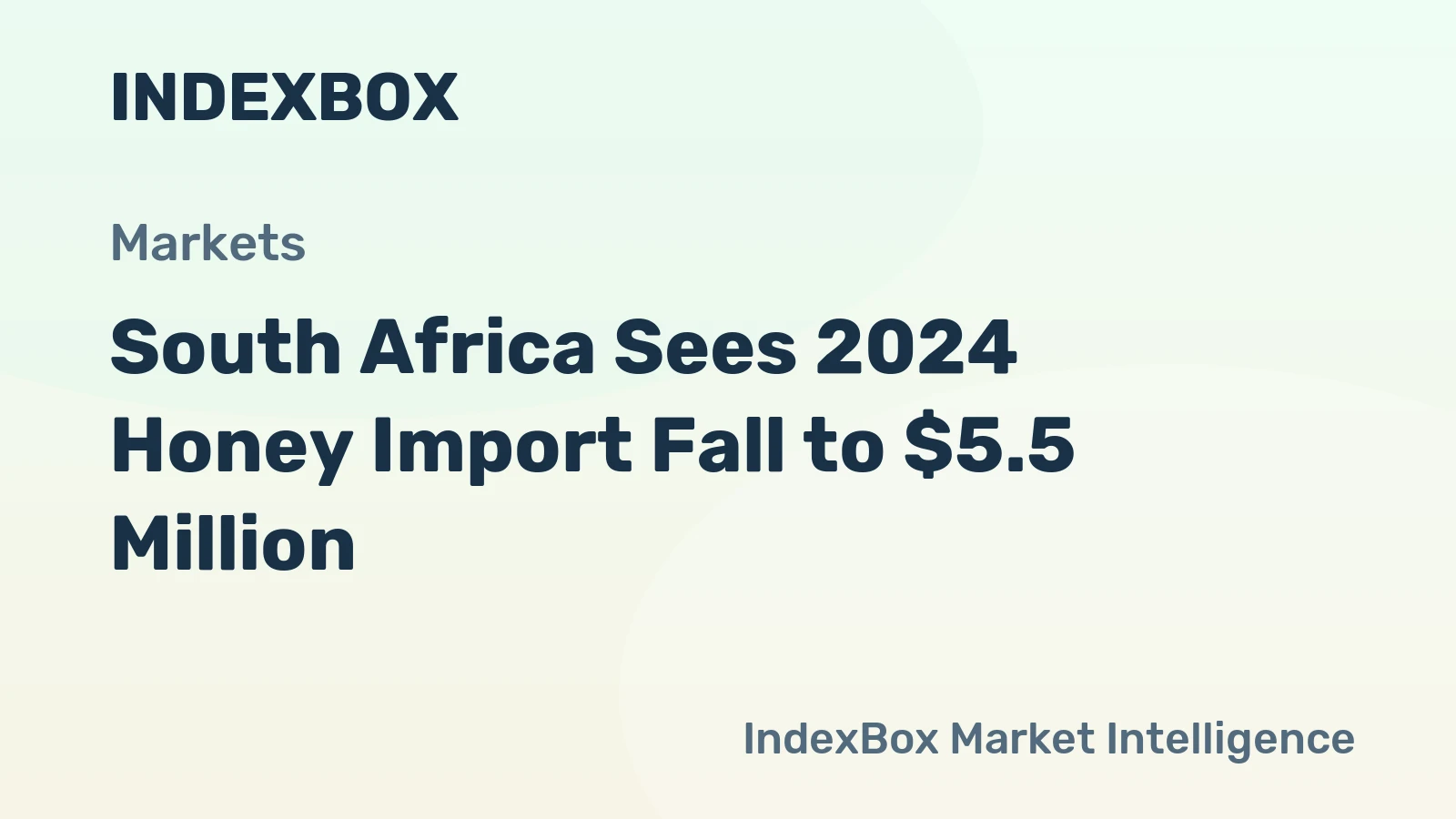 South Africa Sees 2024 Honey Import Fall to $5.5 Million