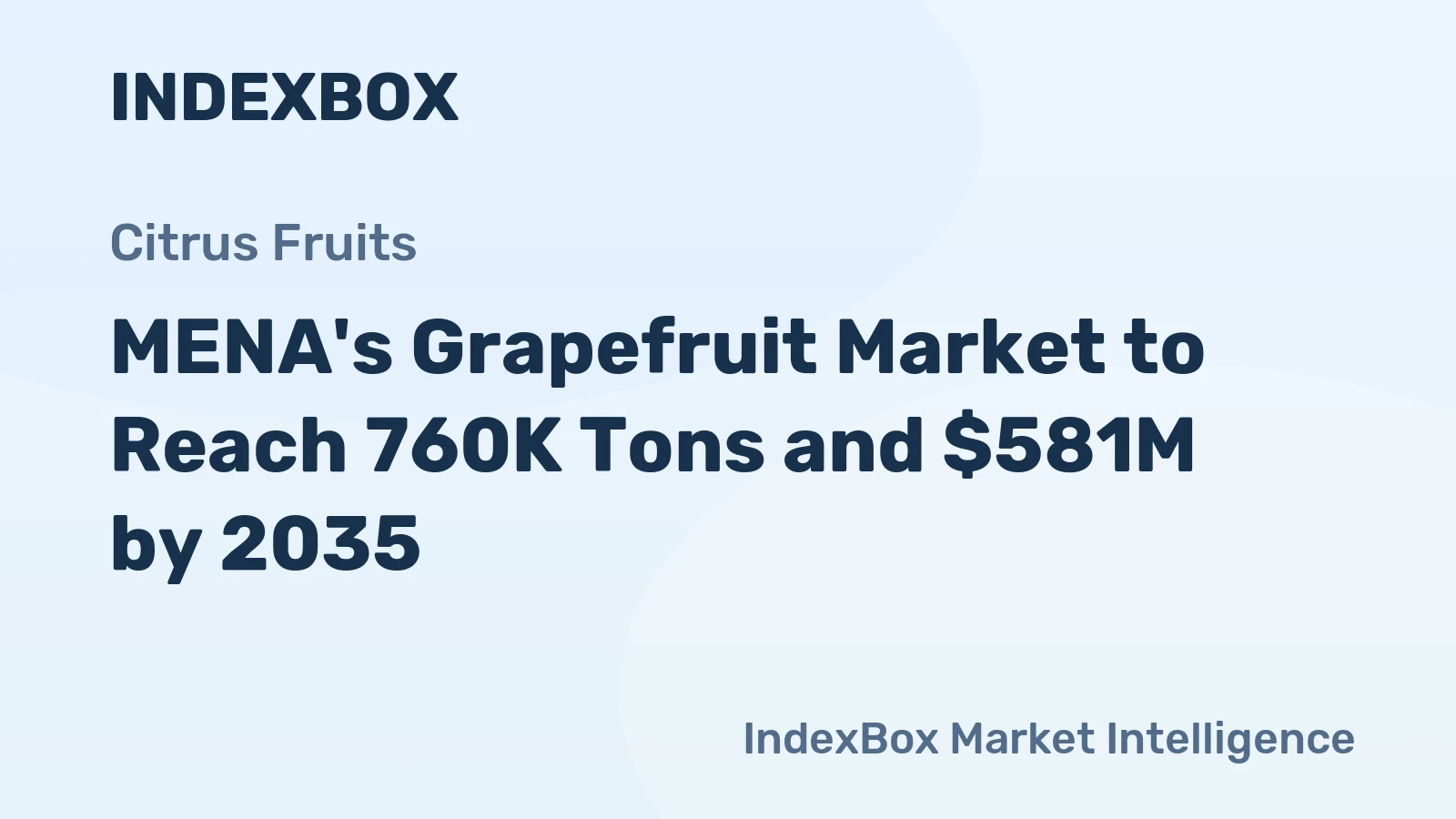 MENA's Grapefruit Market to Reach 760K Tons and $581M by 2035