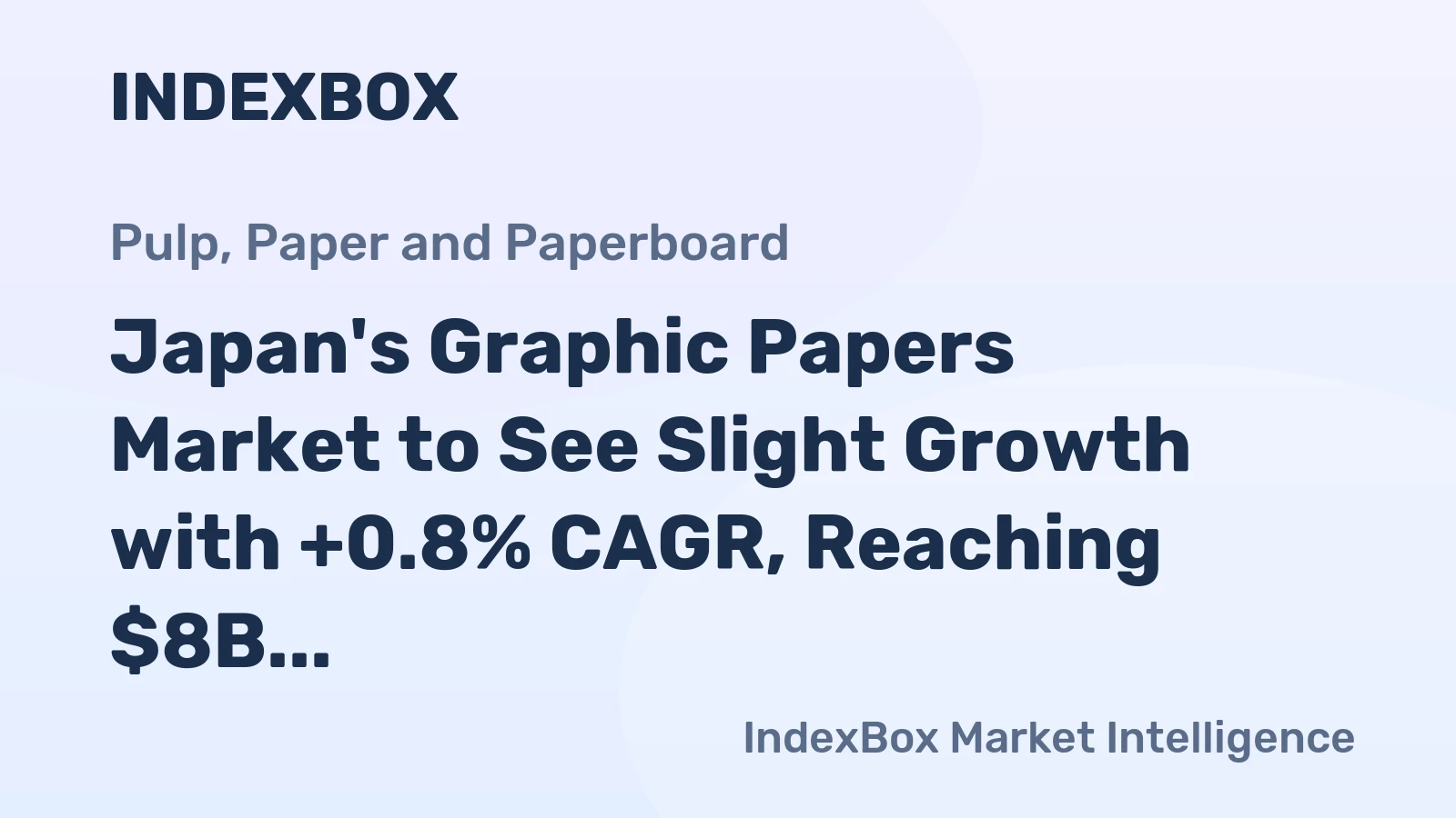 Japan's Graphic Papers Market to See Slight Growth with +0.8% CAGR, Reaching $8B by 2035