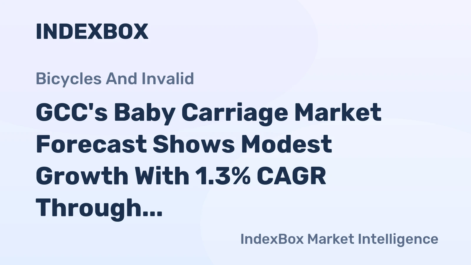 GCC's Baby Carriage Market Forecast Shows Modest Growth With 1.3% CAGR Through 2035