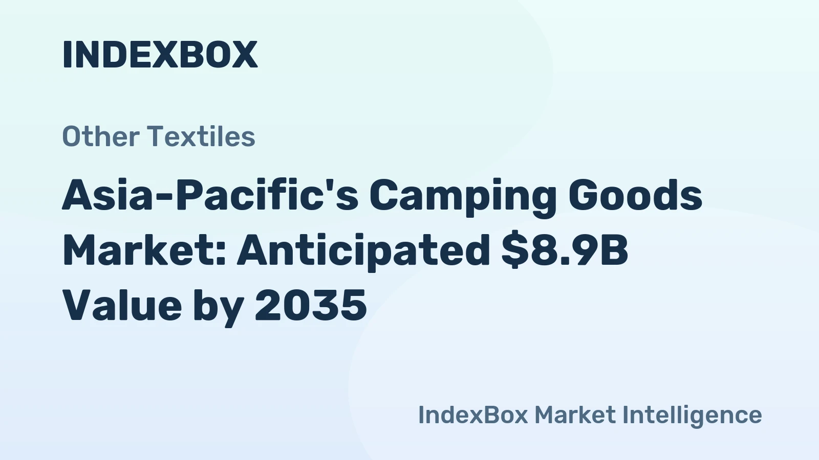Asia-Pacific's Camping Goods Market: Anticipated $8.9B Value by 2035