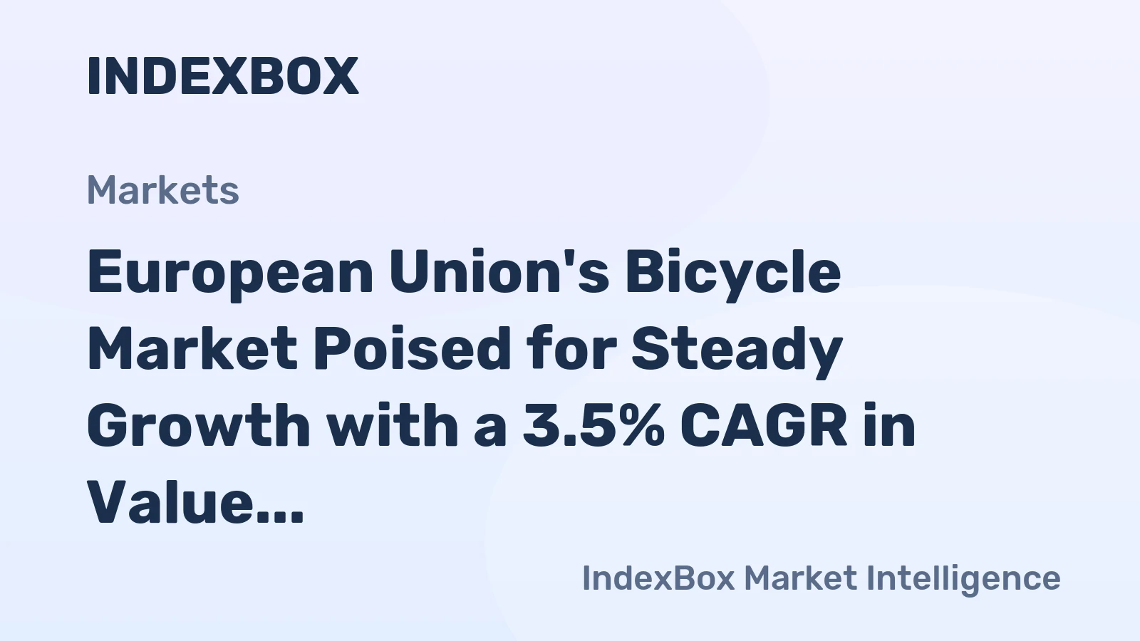 European Union's Bicycle Market Poised for Steady Growth with a 3.5% CAGR in Value Through 2035