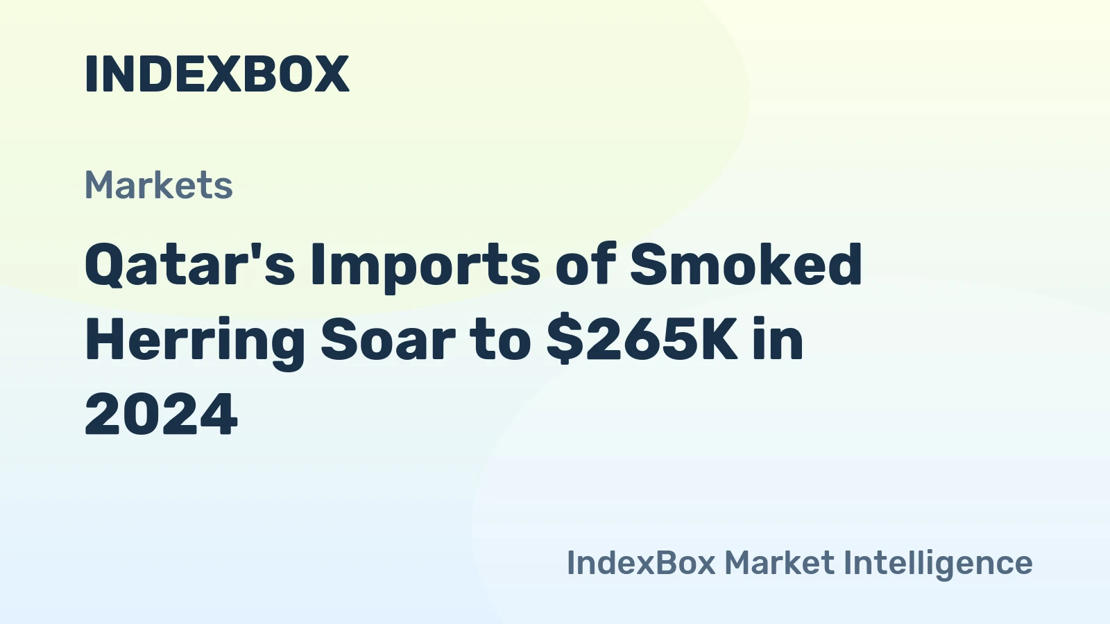 Qatar's Imports of Smoked Herring Soar to $265K in 2024