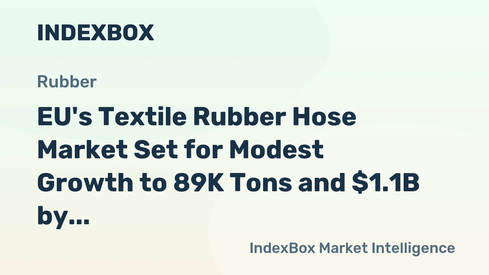 EU's Textile Rubber Hose Market Set for Modest Growth to 89K Tons and $1.1B by 2035