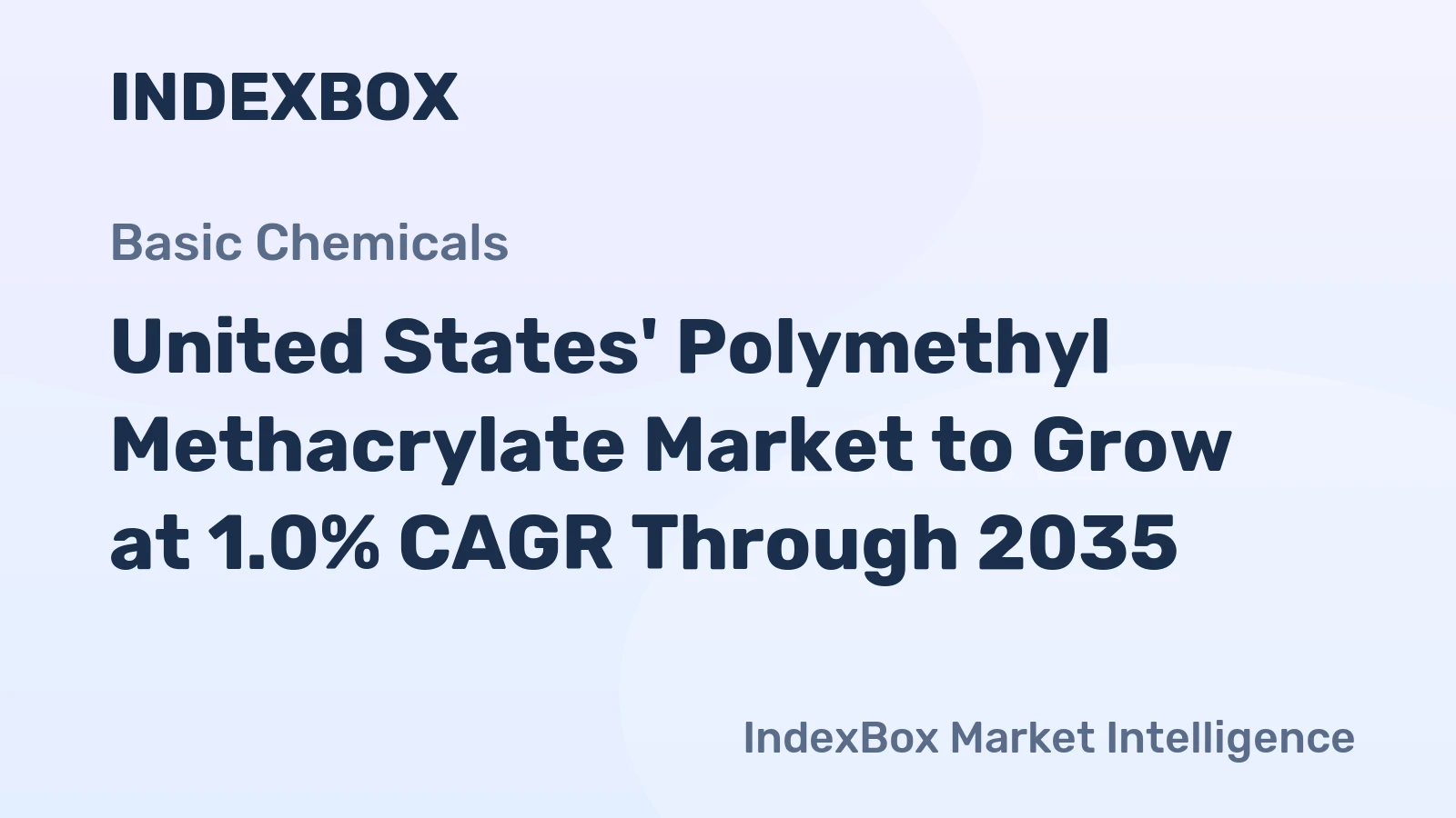 United States' Polymethyl Methacrylate Market to Grow at 1.0% CAGR Through 2035