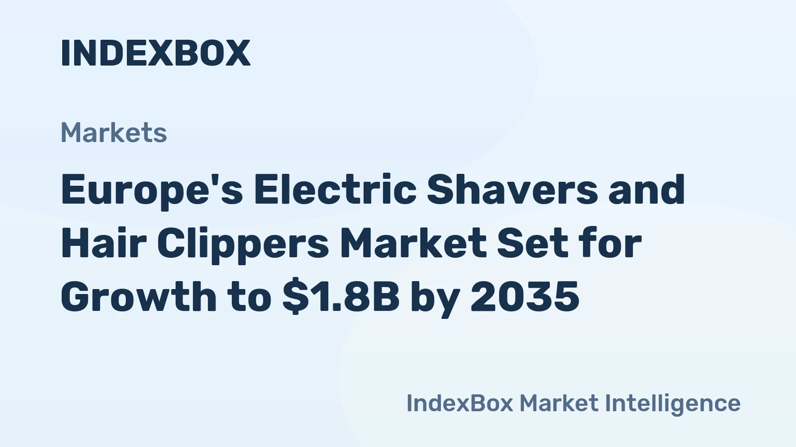 Europe's Electric Shavers and Hair Clippers Market Set for Growth to $1.8B by 2035
