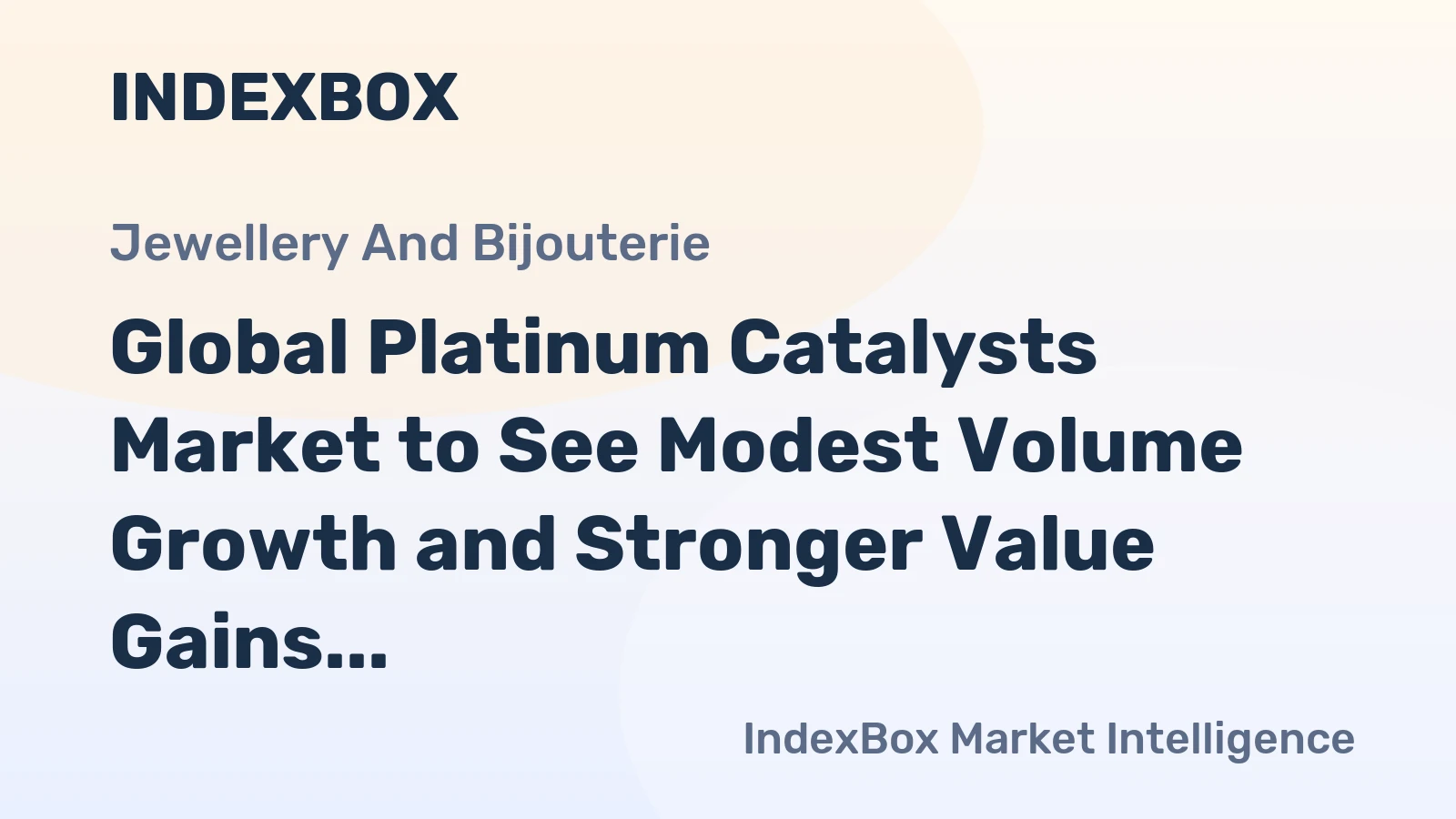 Global Platinum Catalysts Market to See Modest Volume Growth and Stronger Value Gains Through 2035