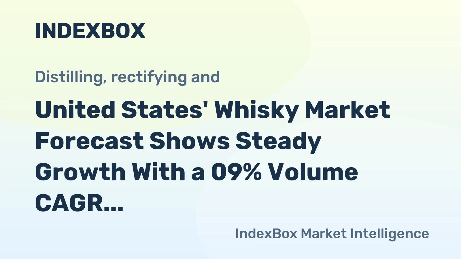 United States' Whisky Market Forecast Shows Steady Growth With a 09% Volume CAGR Through 2035