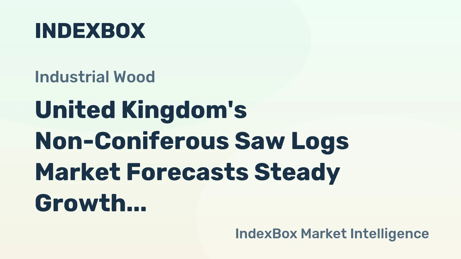 United Kingdom's Non-Coniferous Saw Logs Market Forecasts Steady Growth With a +1.8% CAGR in Value
