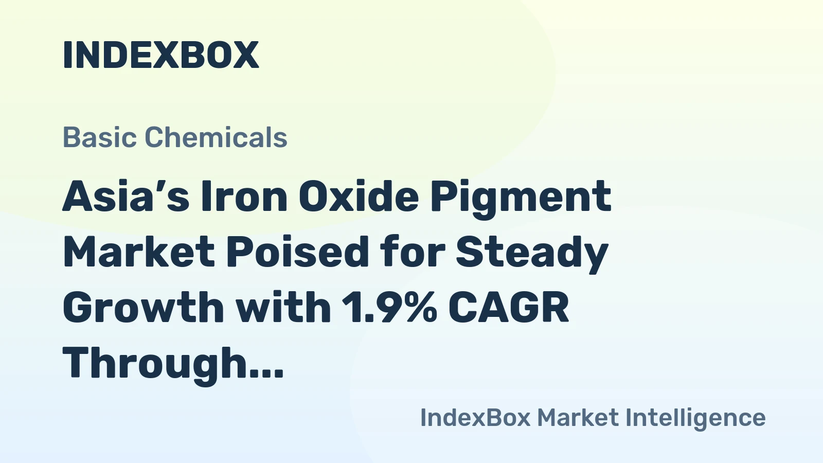 Asia’s Iron Oxide Pigment Market Poised for Steady Growth with 1.9% CAGR Through 2035
