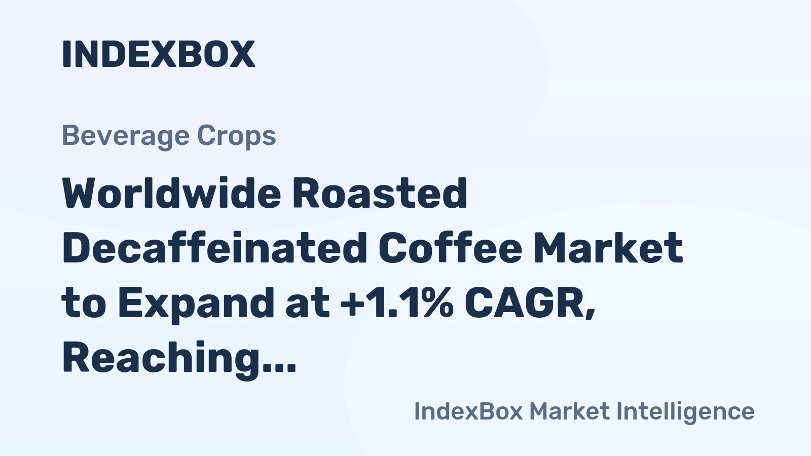 Worldwide Roasted Decaffeinated Coffee Market to Expand at +1.1% CAGR, Reaching 358K Tons by 2035