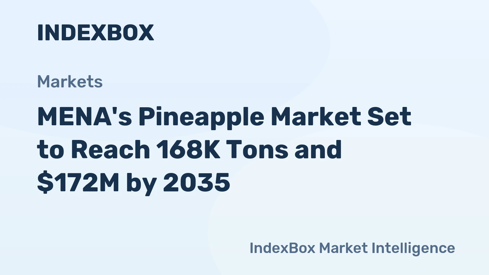 MENA's Pineapple Market Set to Reach 168K Tons and $172M by 2035