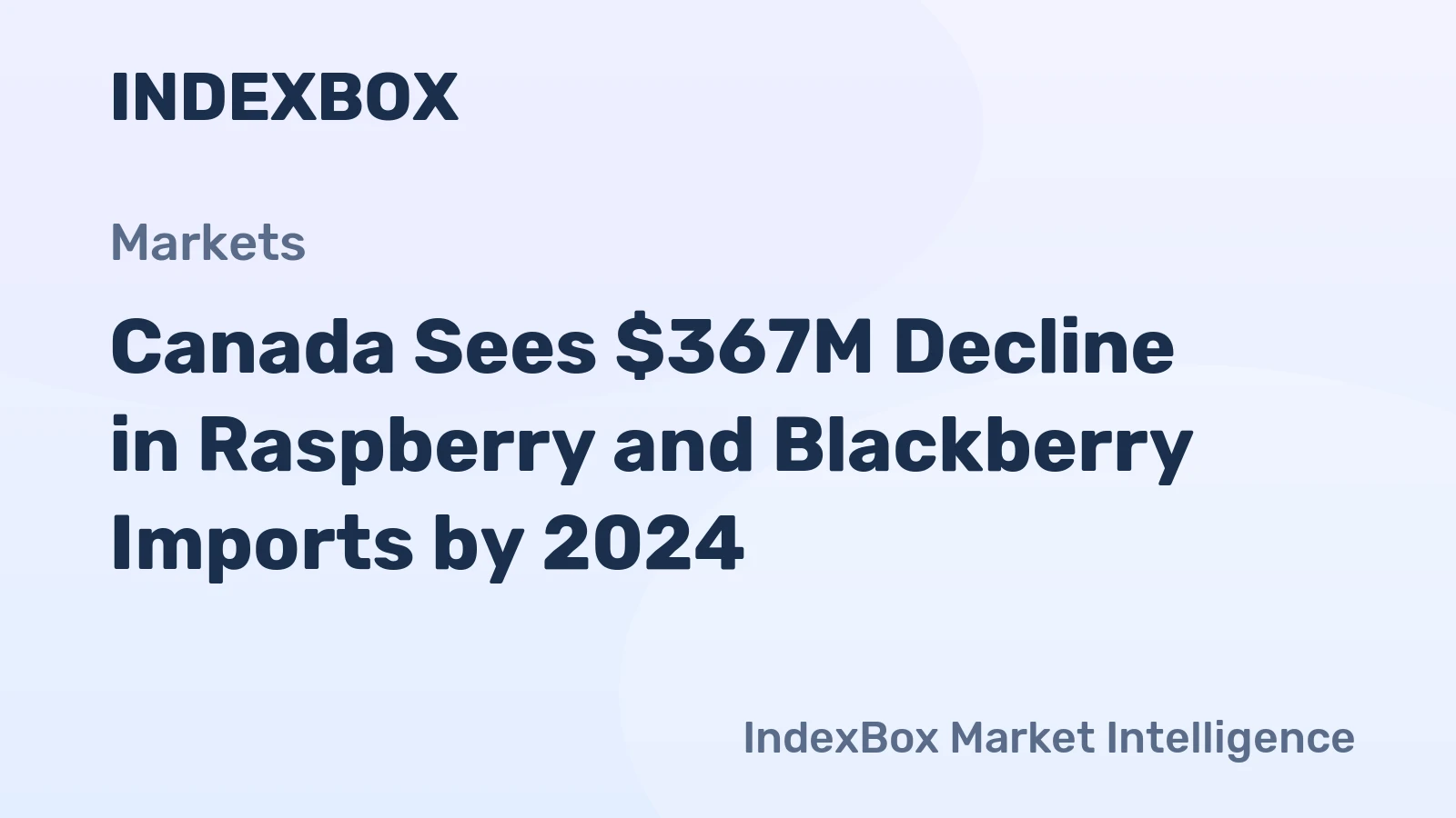 Canada Sees $367M Decline in Raspberry and Blackberry Imports by 2024