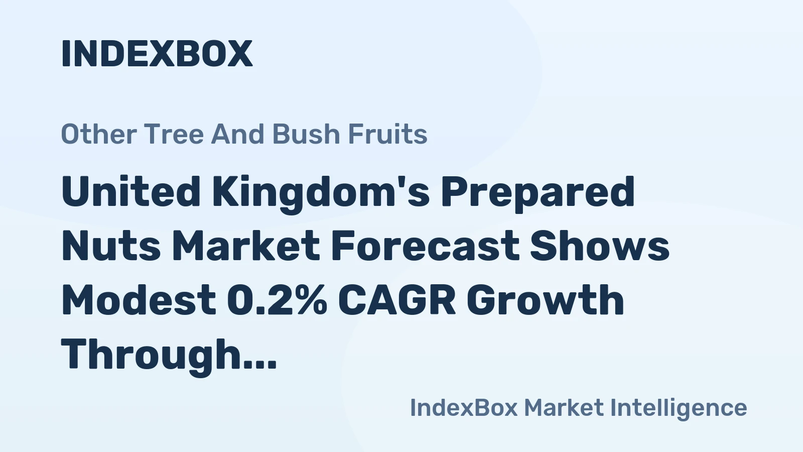 United Kingdom's Prepared Nuts Market Forecast Shows Modest 0.2% CAGR Growth Through 2035