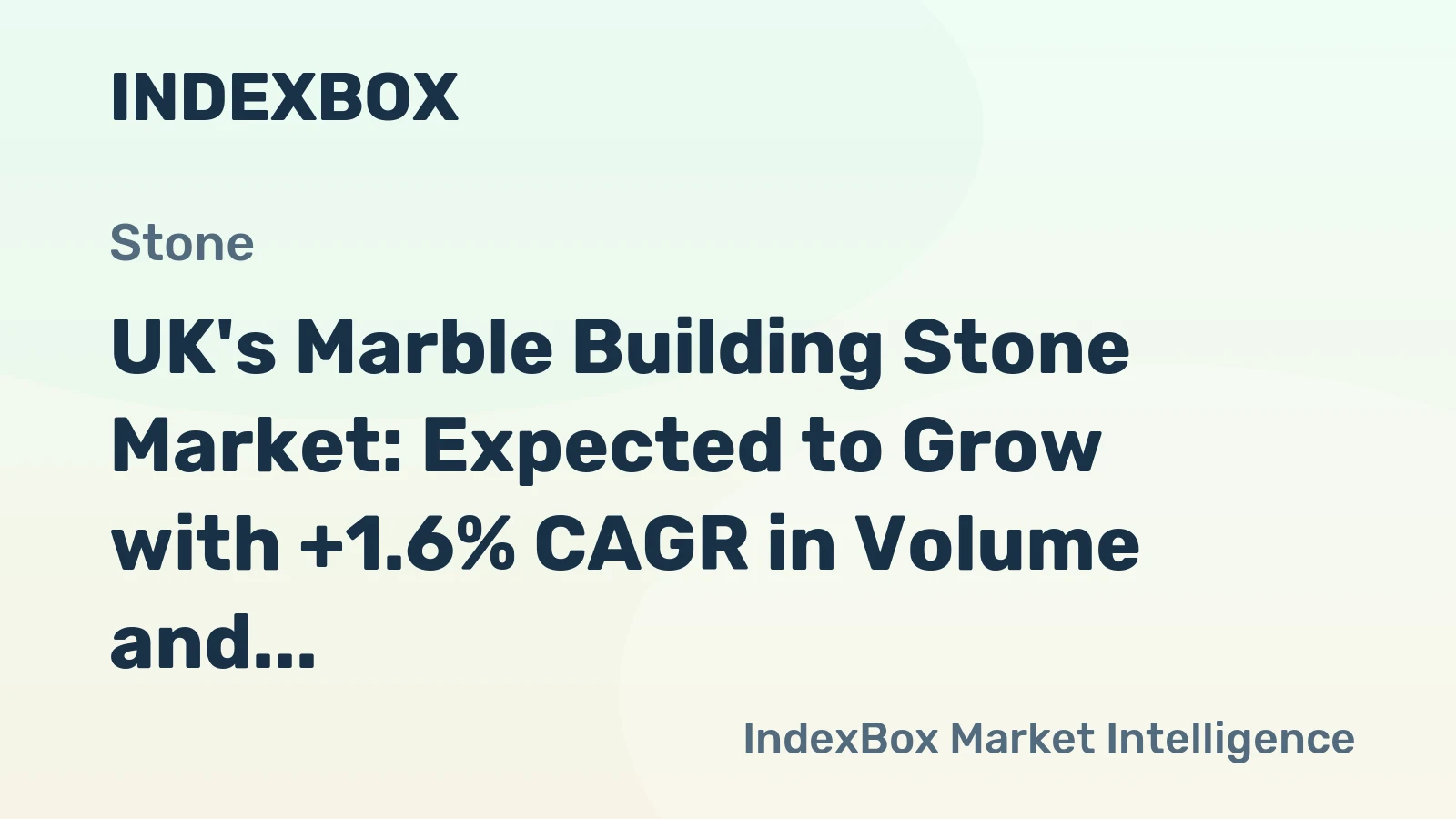 UK's Marble Building Stone Market: Expected to Grow with +1.6% CAGR in Volume and +1.8% CAGR in Value, Reaching 85K tons and $233M by 2035