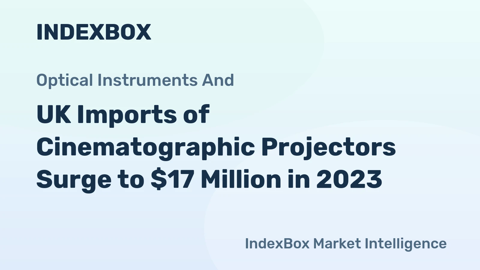 UK Imports of Cinematographic Projectors Surge to $17 Million in 2023