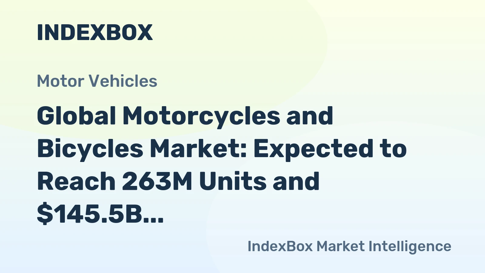 Global Motorcycles and Bicycles Market: Expected to Reach 263M Units and $145.5B by 2035