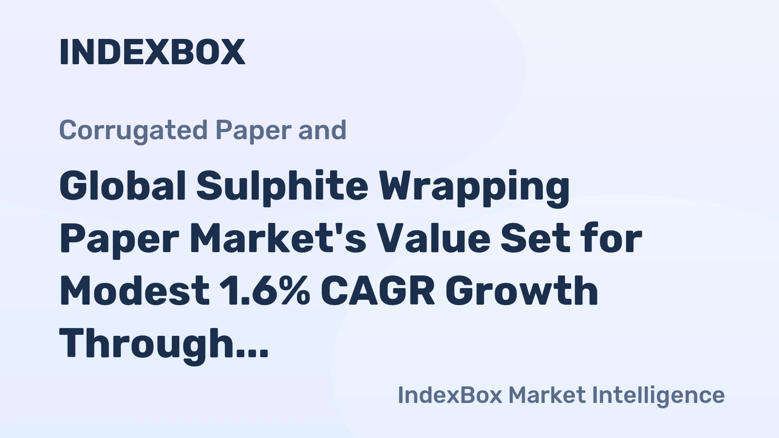 Global Sulphite Wrapping Paper Market's Value Set for Modest 1.6% CAGR Growth Through 2035