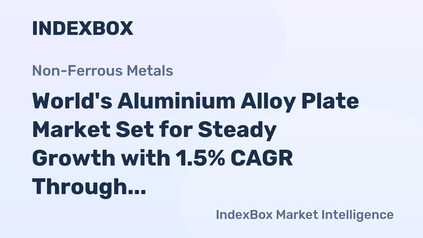 World's Aluminium Alloy Plate Market Set for Steady Growth with 1.5% CAGR Through 2035