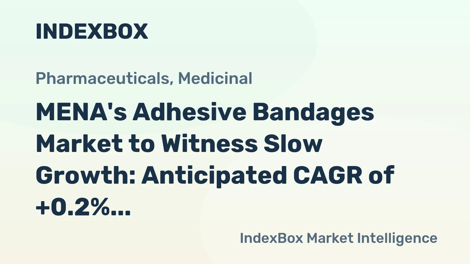 MENA's Adhesive Bandages Market to Witness Slow Growth: Anticipated CAGR of +0.2% from 2024-2035