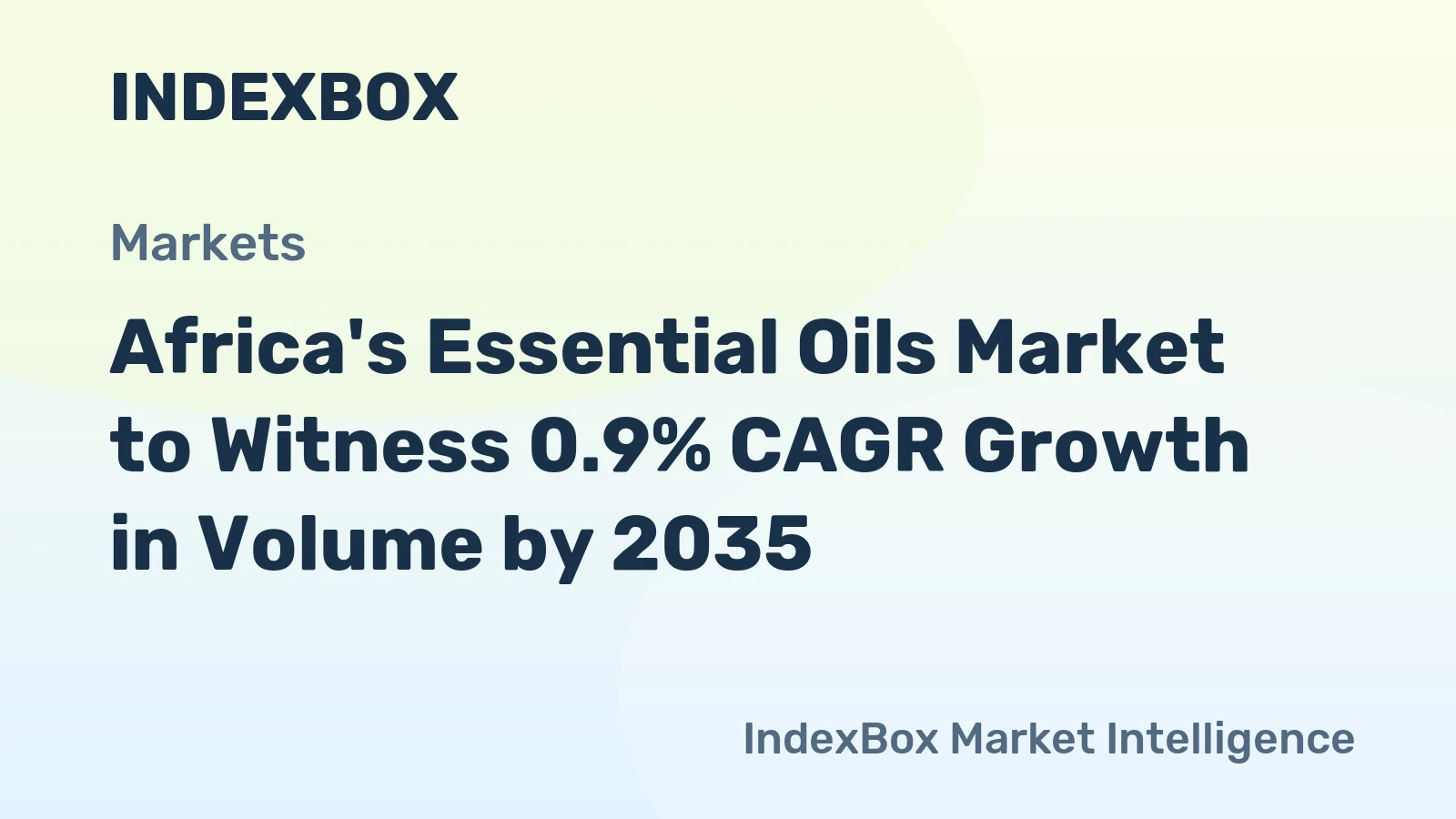 Africa's Essential Oils Market to Witness 0.9% CAGR Growth in Volume by 2035