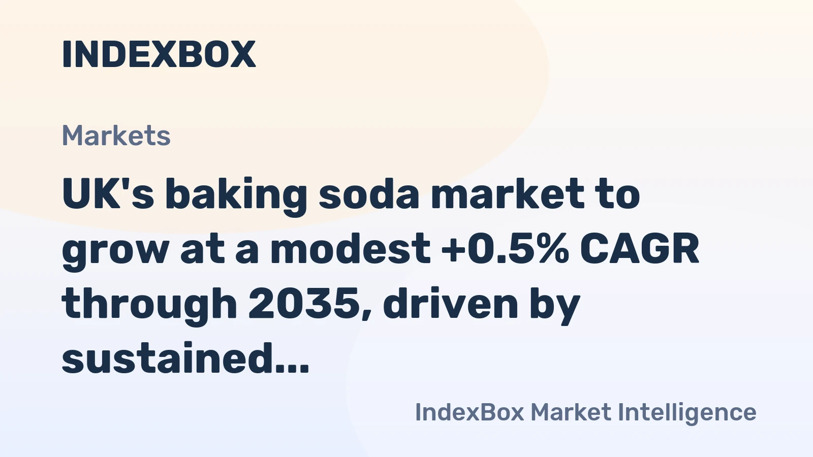 UK's baking soda market to grow at a modest +0.5% CAGR through 2035, driven by sustained demand.