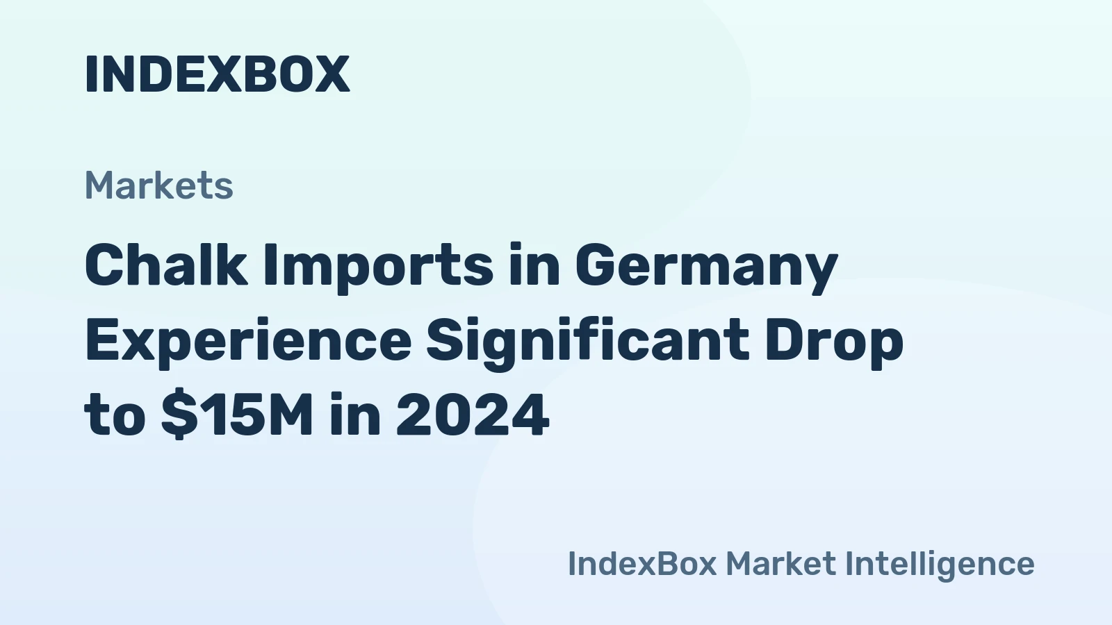 Chalk Imports in Germany Experience Significant Drop to $15M in 2024