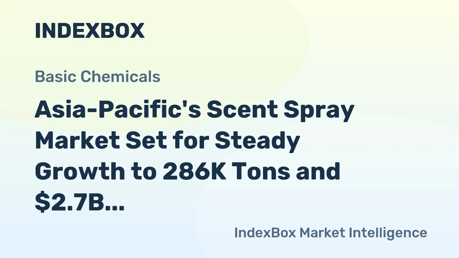 Asia-Pacific's Scent Spray Market Set for Steady Growth to 286K Tons and $2.7B by 2035