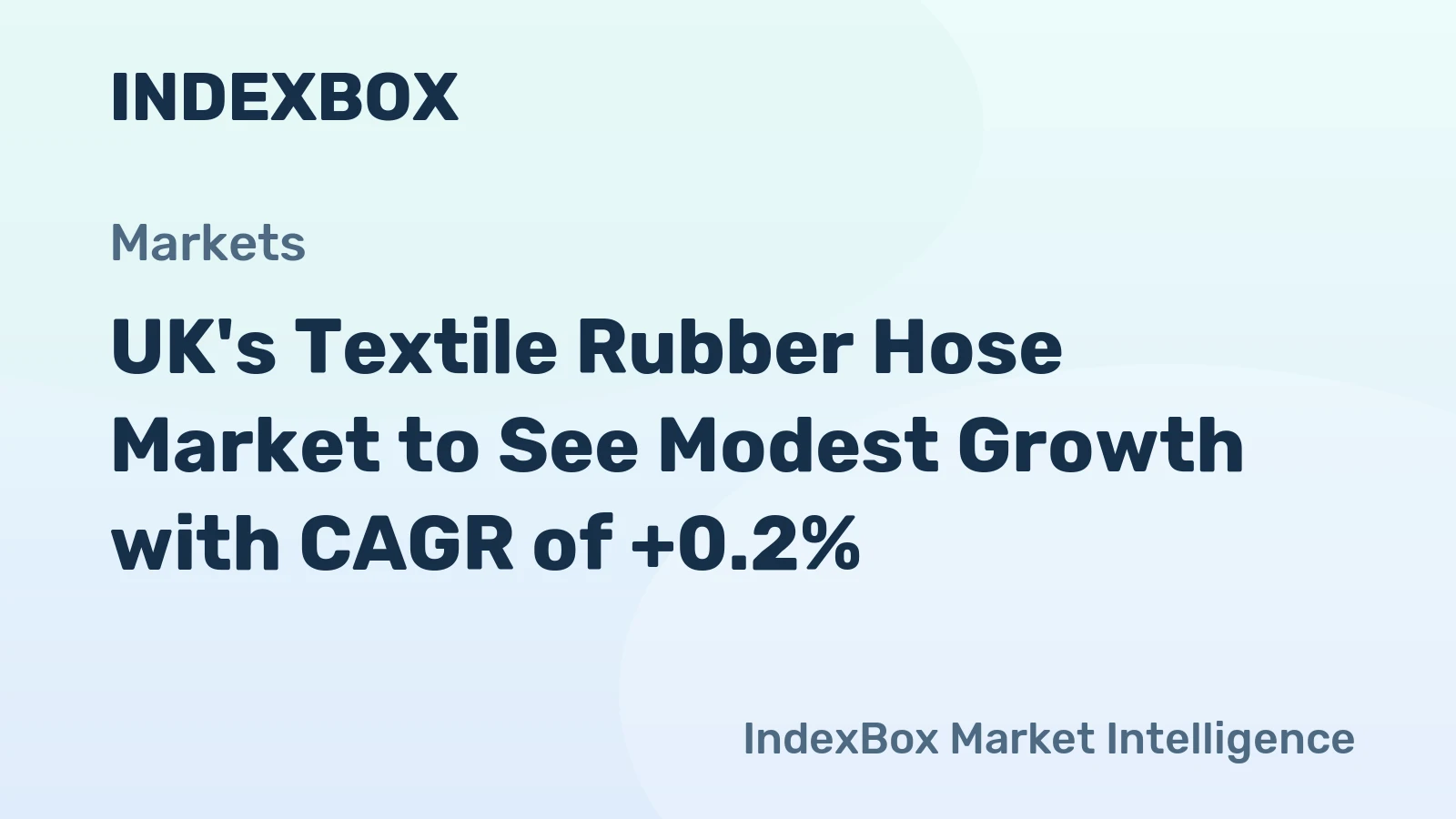 UK's Textile Rubber Hose Market to See Modest Growth with CAGR of +0.2%