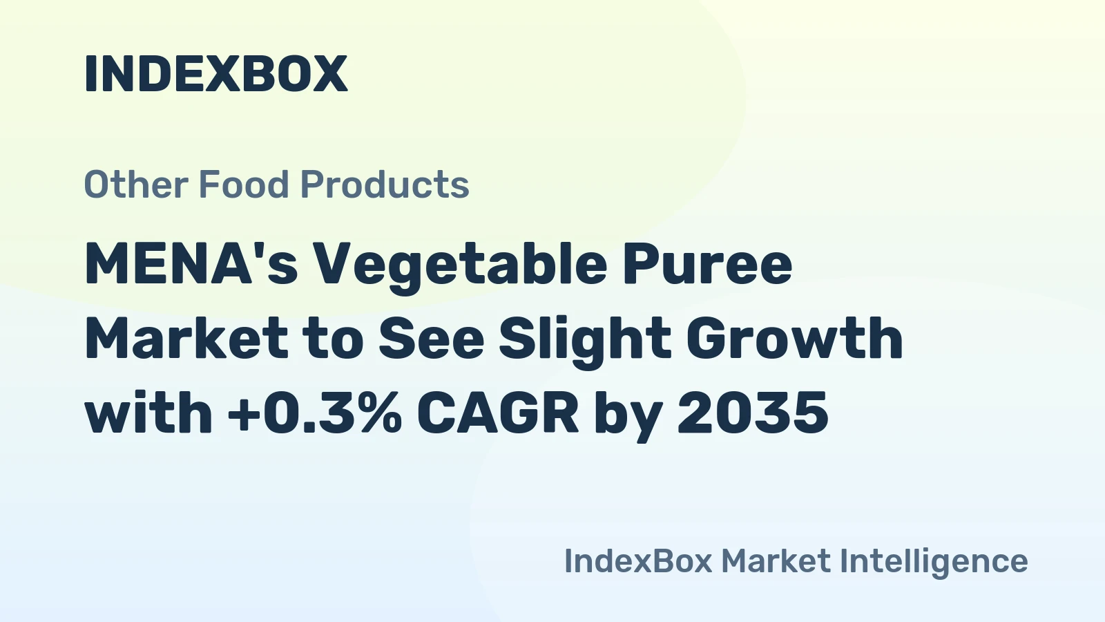 MENA's Vegetable Puree Market to See Slight Growth with +0.3% CAGR by 2035