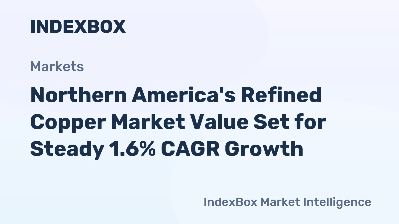 Northern America's Refined Copper Market Value Set for Steady 1.6% CAGR Growth