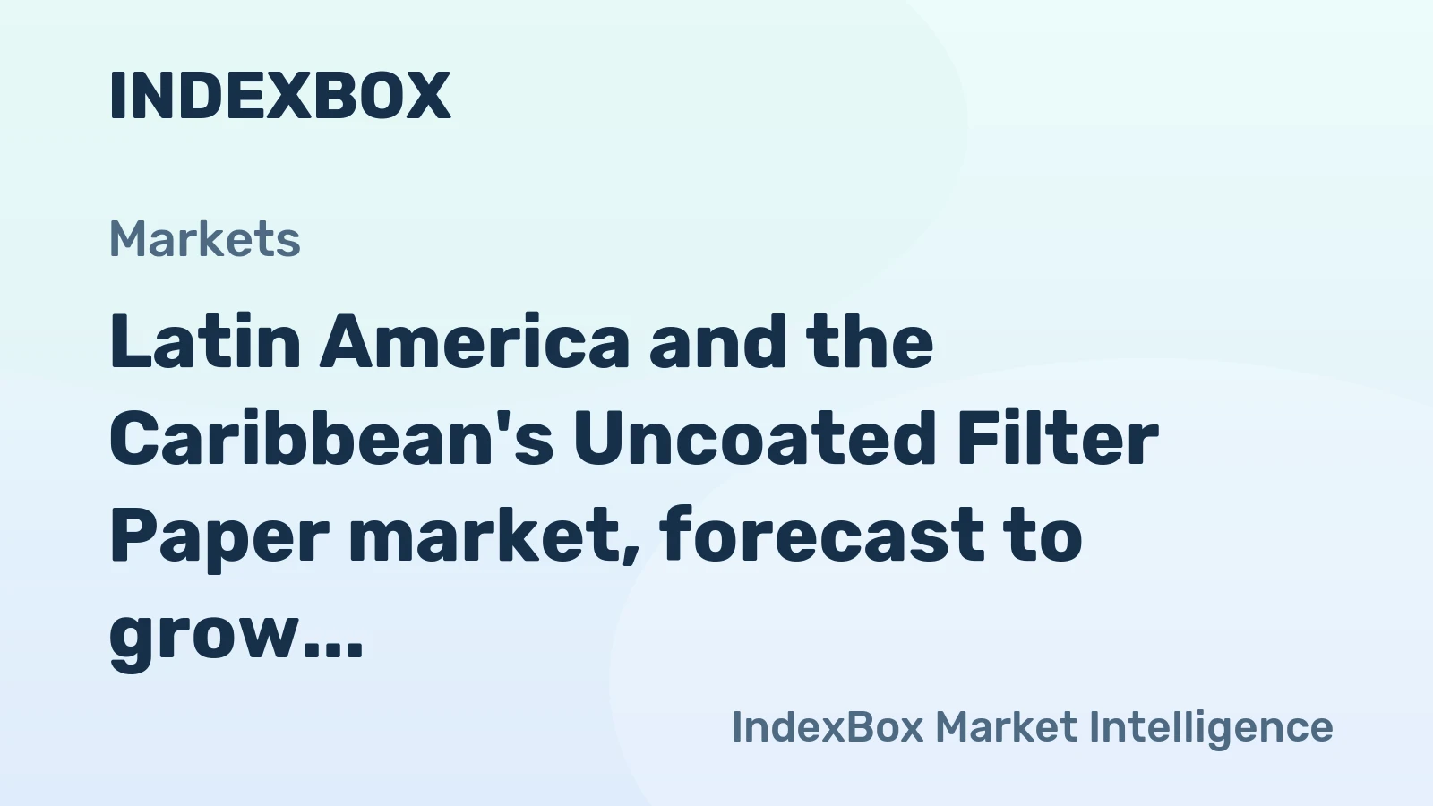 Latin America and the Caribbean's Uncoated Filter Paper market, forecast to grow at a modest CAGR of +1.1% through 2035, is driven by rising regional demand.