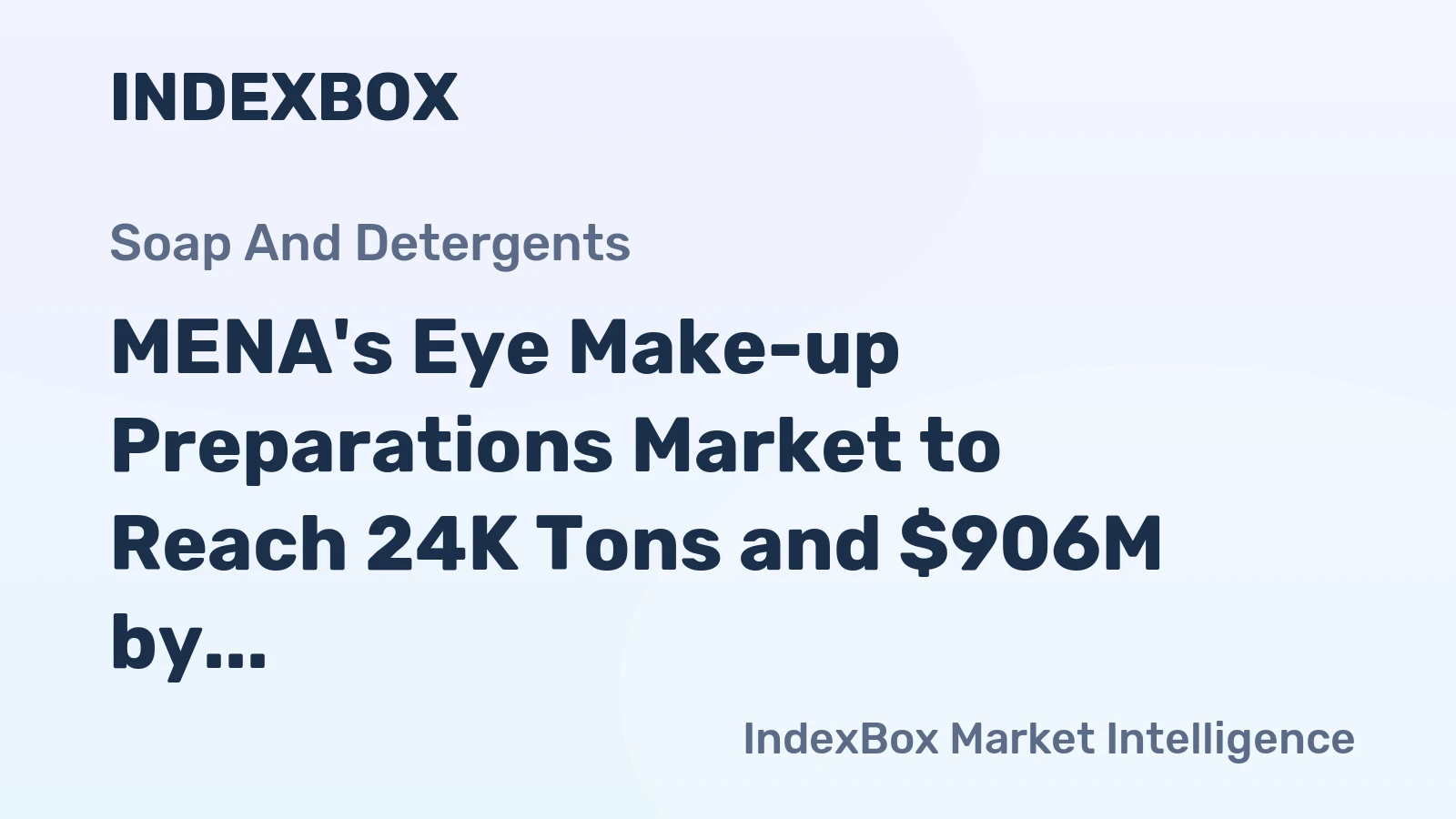 MENA's Eye Make-up Preparations Market to Reach 24K Tons and $906M by 2035